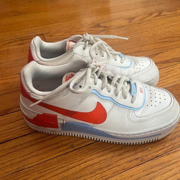 Nike | Shoes | Nike Air Force Shadow Se Team Orange Blue | Poshmark